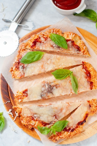 Keto Chicken Crust Pizza Recipe | Tasteaholics